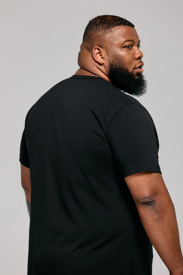 Everyday Stretch Crewneck Tee | Longer Length