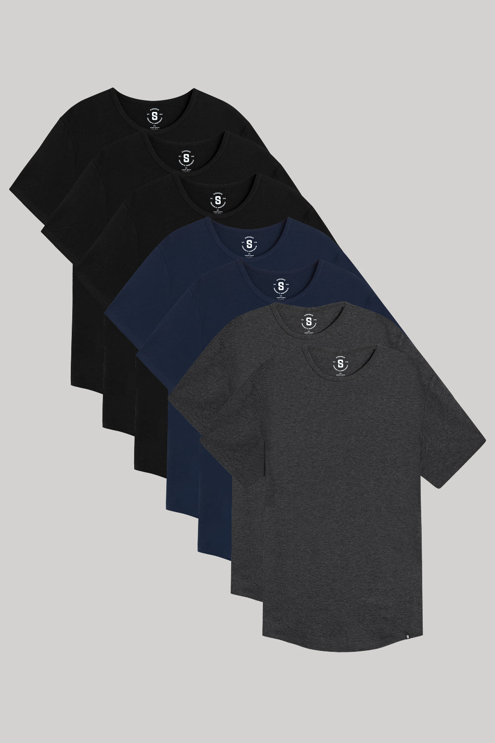 Everyday Stretch Crewneck Tees – Longer Fit 7-Pack | Strongsize
